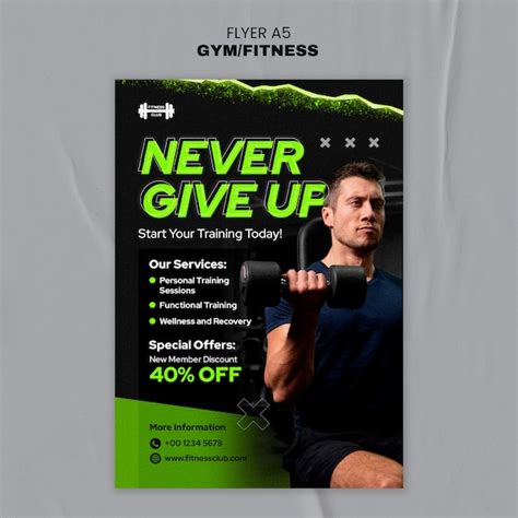 Premium Psd Gym Template Design