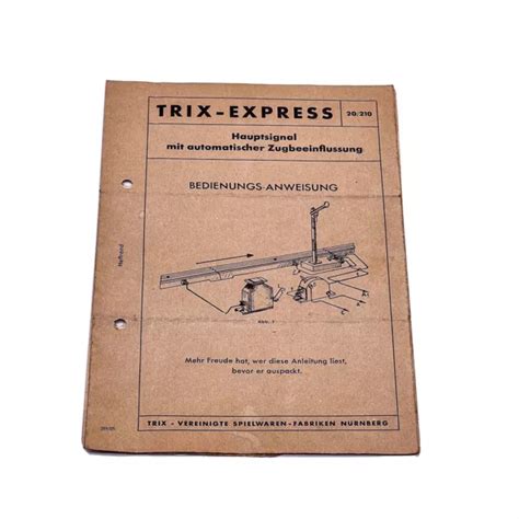 trix express operating instructions main signal mit autom train