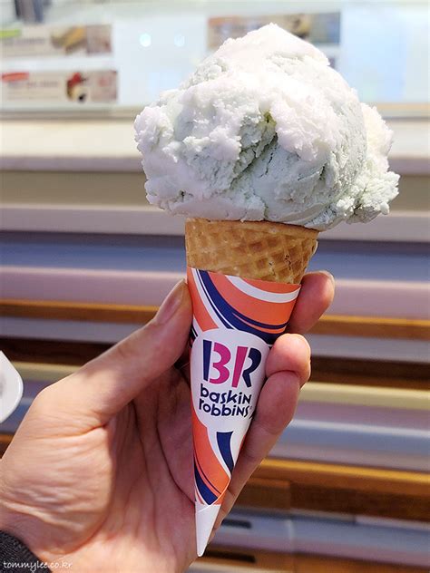 배스킨라빈스 31 애플민트 컴백 초콜릿 무스