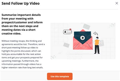 Create A Video Using The Send Follow Up Video Flow Customer Support