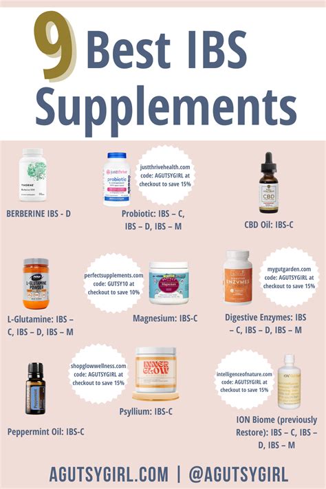 9 Best Ibs Supplements A Gutsy Girl®