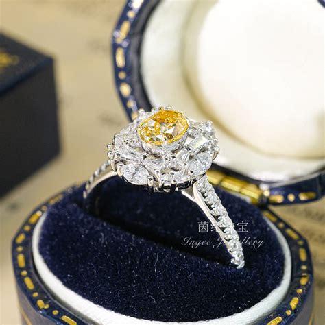 🌟茵纪18k金gia50分黄钻戒指：闪耀的原创设计💍 手饰 淘宝好物网