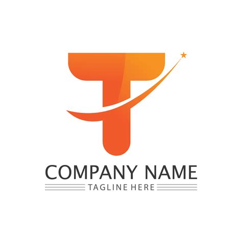 Imagen Del Logotipo De La Letra T Y Vector Gráfico De Diseño De La