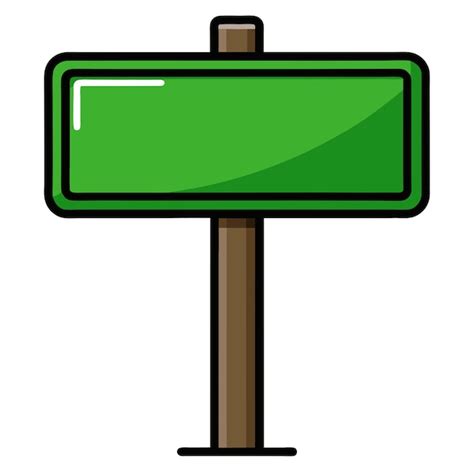 Premium Vector Blank Green Road Sign Clipart Vector Art And Illustration