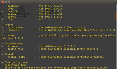 installing caffe on ubuntu 16 04 np random x y