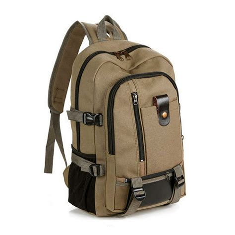 Mochila Portátil Para Hombres Mochila De Viaje Mochila De Lona De Gran