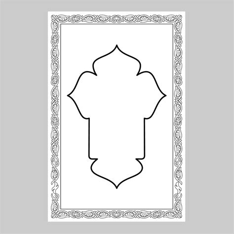 Islamic Book Cover Line Arts Design 15448368 Vector Art At Vecteezy