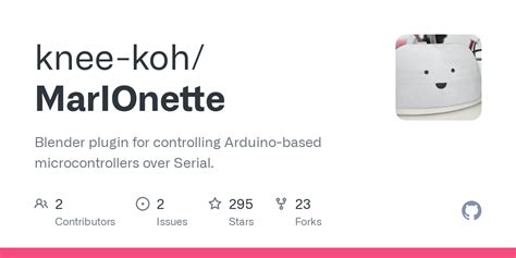 Github Knee Koh Marionette Blender Plugin For Controlling Arduino Based Microcontrollers Over