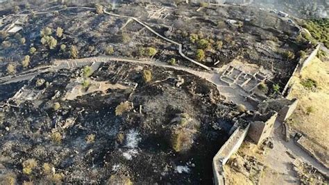 Ören Yerini Tehdit Eden Yangın Dron Ile Görüntülendi Yaşam Haberleri