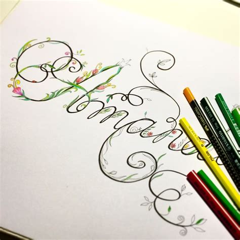 In Process Present For Amandas Name Day Handmade By Jelena G Name Art Simple Art Amanda