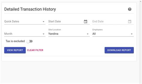 how to use the detailed transaction report client diary