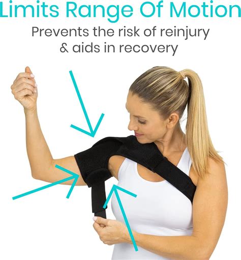Vive Shoulder Stability Brace Compression Support Sleeve For Rotator