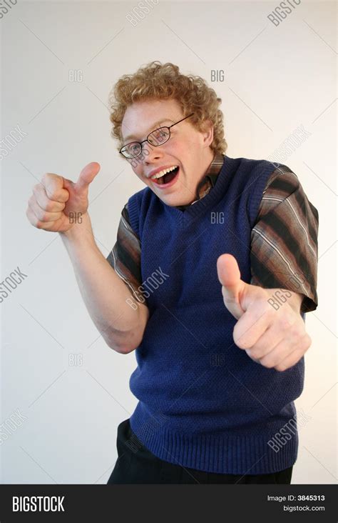 Nerd Giving Energetic Image And Photo Free Trial Bigstock