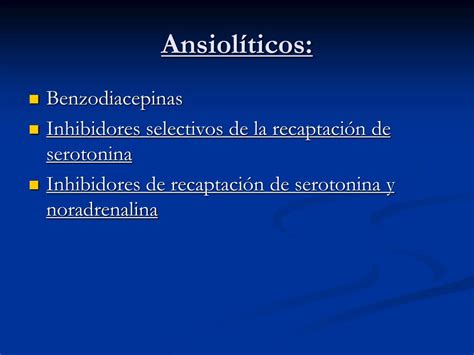 PPT Antipsicóticos antidepresivos y ansiolíticos Principales