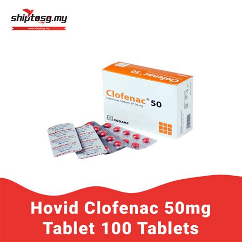 Hovid Clofenac 50mg 100 Tablets Fast Delivery