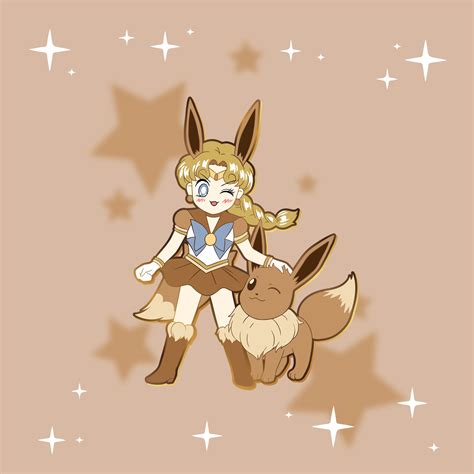 Sailor Eevee Eeveelution Sailor Scouts Enamel Pin Shinnoyume