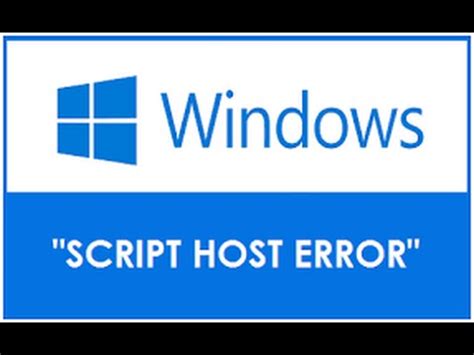 How To Fix Windows Script Host Error Worked YouTube