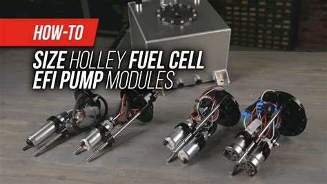 Fuel System Tech Video How To Size Holley Fuel Cell Efi