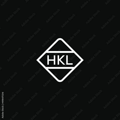 Hkl 3 Letter Design For Logo And Iconhkl Monogram Logovector
