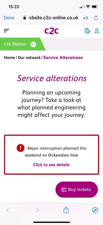 c2c (Trenitalia c2c Ltd) on LinkedIn: Service alteration pages