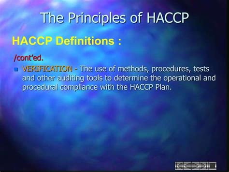 Haccp Principles Ppt