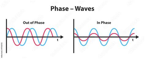 Vector Scientific Illustration Of The Phase Of A Wave Isolated On White