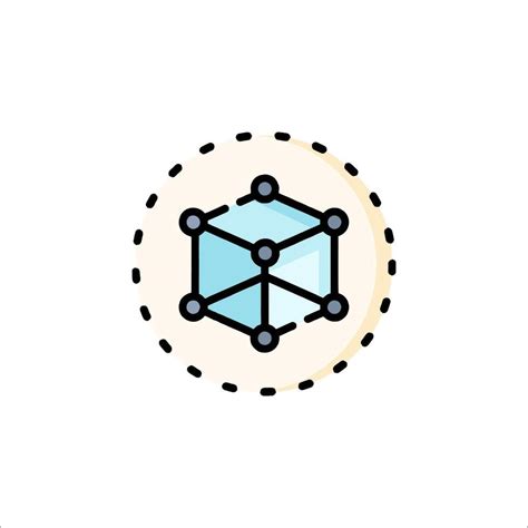 A Cube With A Dot On It 52208107 Vector Art At Vecteezy