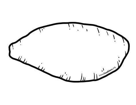 Sweet Potato Coloring Pages