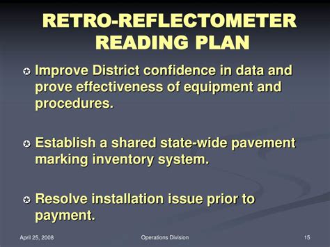 Ppt Pavement Marking Activities And Performance Powerpoint Presentation Id