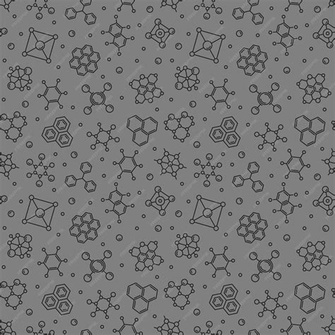 Premium Vector Abstract Chemistry Molecules Vector Science Outline