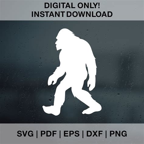 Sasquatch Svg Png Pdf Dxf Eps Bigfoot Svg Yeti Svg Sasquatch Svg