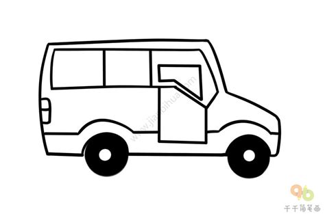 校车简笔画图片大全 功能用车简笔画