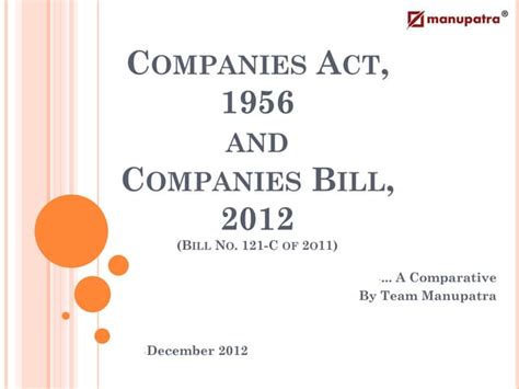 Companies Act 2013 Vs Companies Act 1956