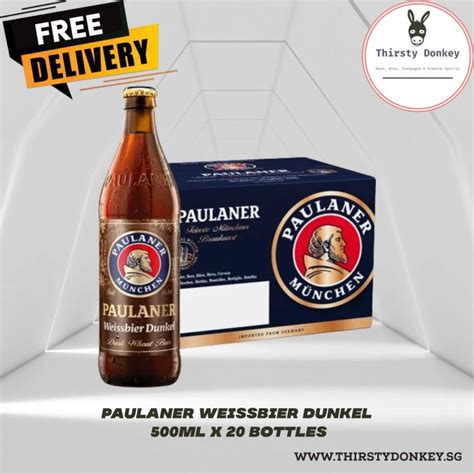 Paulaner Weissbier Dunkel 500ml X 20 Bottles [bbd 07 2025] Lazada