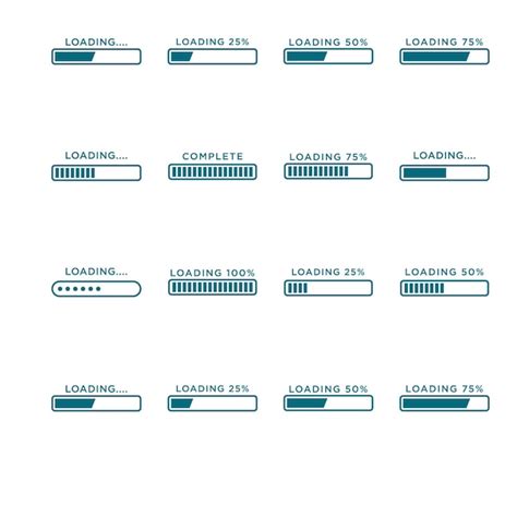 premium vector loading bar icon vector