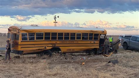 School Bus Accident Involving Semi Reported Thursday Morning In Lubbock
