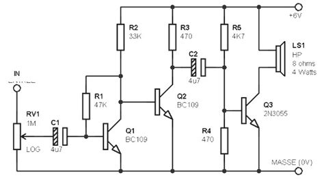 Simple Amplifier Circuit W Ohm Amplifier Circuit Design