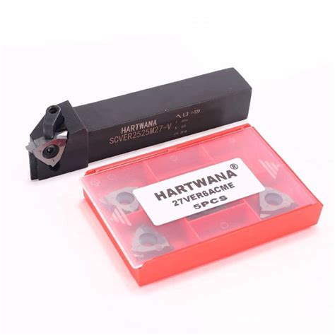 Hartwana Lathe Indexable Threading Tool Vertical 29 Degree 6acme Threading Inserts 27ver6acme