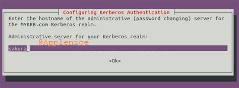 基于kerberos验证的apache服务 Applenice