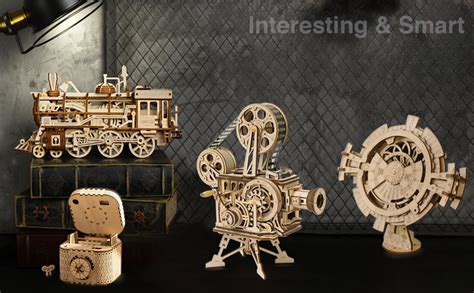 ROKR Perpetual Calendar 3D Wooden Puzzles Mechanical Models Propelled