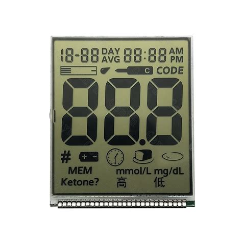 7 Segment Lcd Display For Glucometer China 7 Segment Lcd Display For
