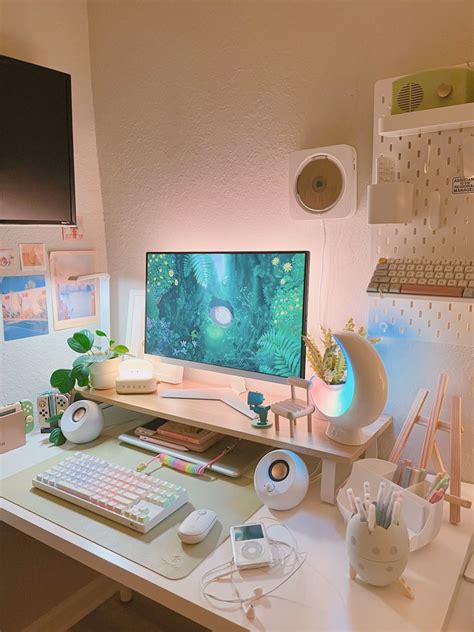 Bedroom Setup Room Makeover Bedroom Room Design Bedroom Gaming Desk Setup Computer Setup