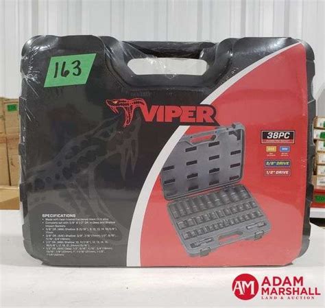Viper Sae Metric 38 Pc Socket Set 3 8 Dr And 1 2 Dr In Deep And Shallow