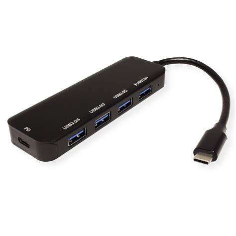 VALUE Hub USB 3 2 Gen 1 4 Ports Type C 1 Port PD SECOMP France