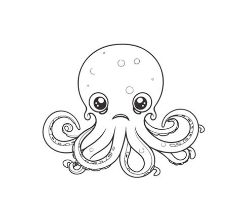 문어 색칠 공부 Kr에서 무료 색칠 공부