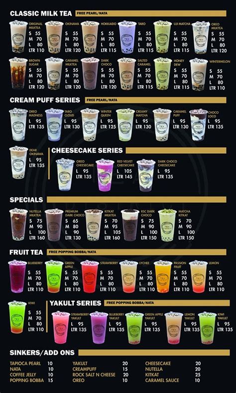 Tea District Updated Menu 2024 🔥 Facebook