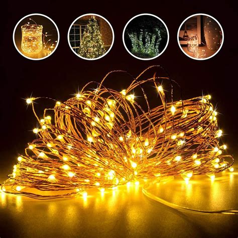 ไฟ Led 2m 5m 10m 5v Usb Led String Light Fairy คริสต์มาสลวดเงินงาน