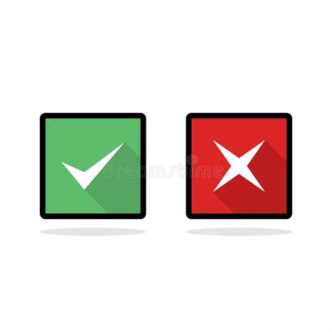 Check And Wrong Marks Tick And Cross Marks Accepted Rejected Approved Disapproved Yes No