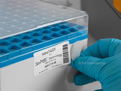 Cryogenic Barcode Labels With Simpeel™ Technology Patent Pending 2 X 1 Spjtta 28np