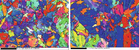 Inverse Pole Figure IPF Maps Reconstructed Grain Boundary Maps